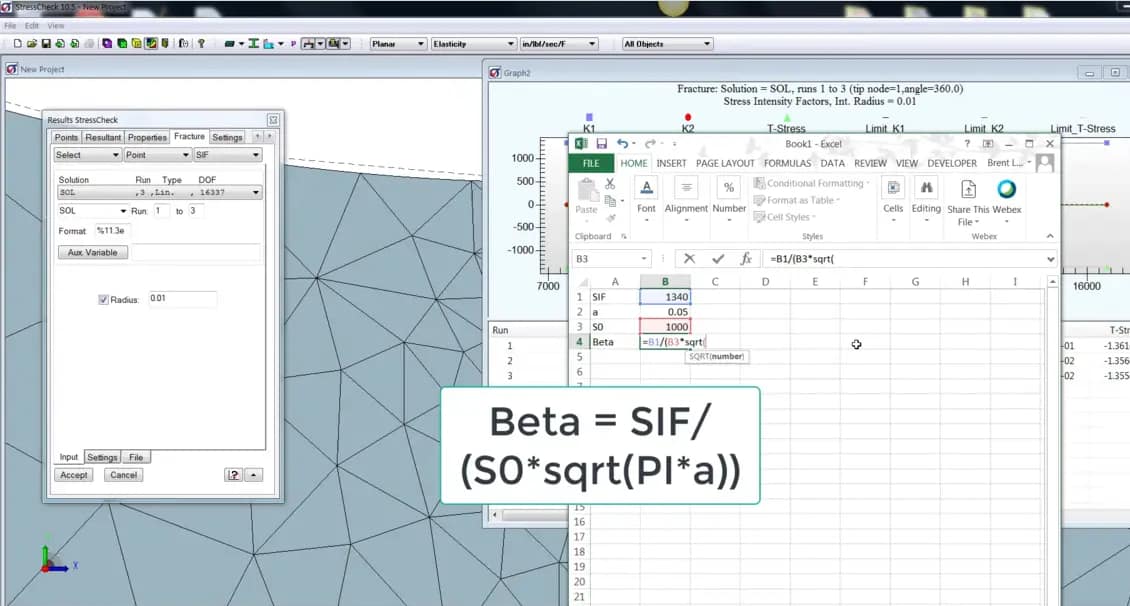 StressCheck Tutorial: Computation of Kt and Crack Initiation Beta Factor for a 2D Notched Plate ...