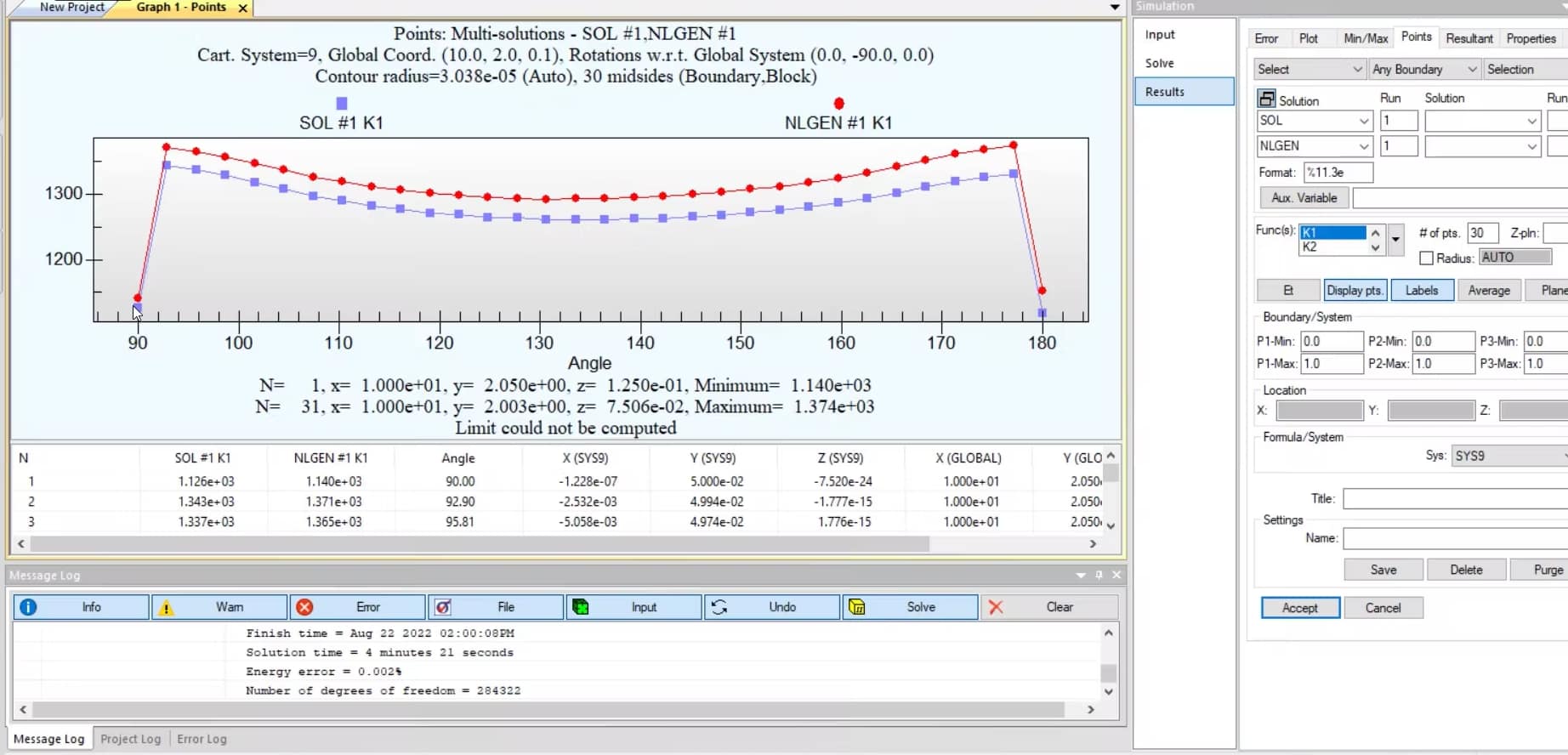 StressCheck Tutorial: Computing Part-Thru Crack SIF's from Geometric Nonlinear Solutions - ESRD