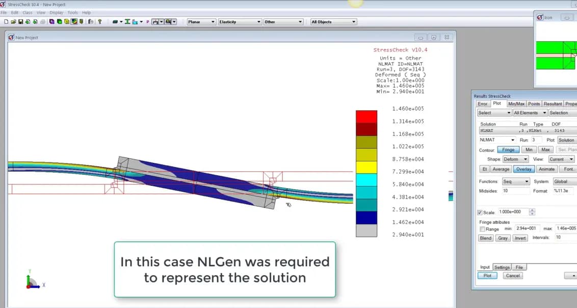StressCheck Tutorial: Linear vs Nonlinear Results for a Single Lap Joint - ESRD