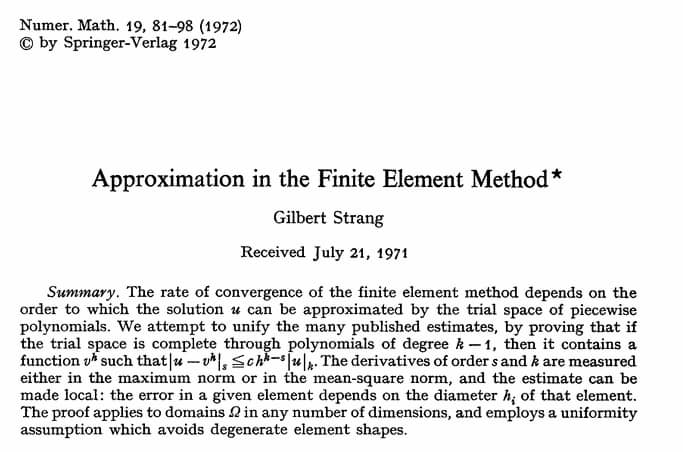 Brief History of FEA | ESRD | Engineering Software Research and ...