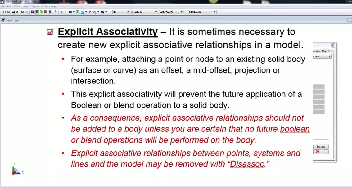 StressCheck Tutorial: Object Associativity - ESRD