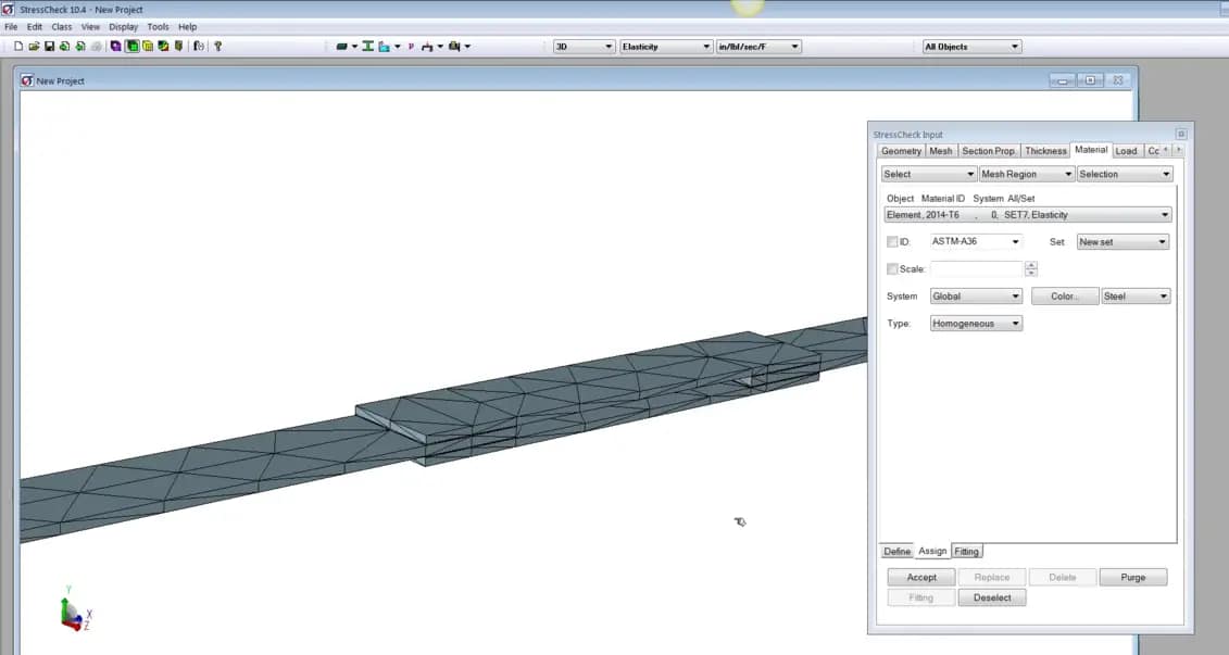 StressCheck Tutorial: Bonded Metallic Splice Joint Construction and Material Assignment - ESRD
