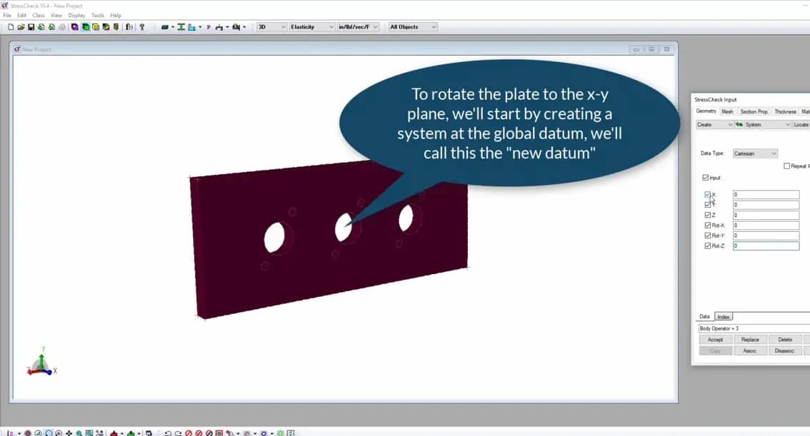 StressCheck Tutorial: Extraction a 2D Surface Profile from a 3D Solid - ESRD
