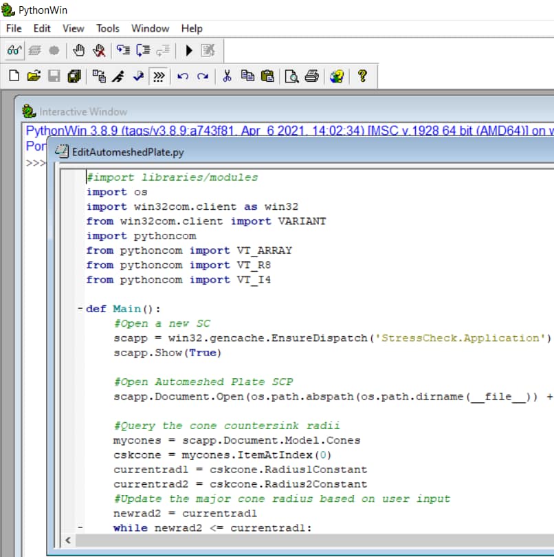 Helpful Hints and Tips: Advanced StressCheck Automation - Model Editing & Updating (Python) - ESRD
