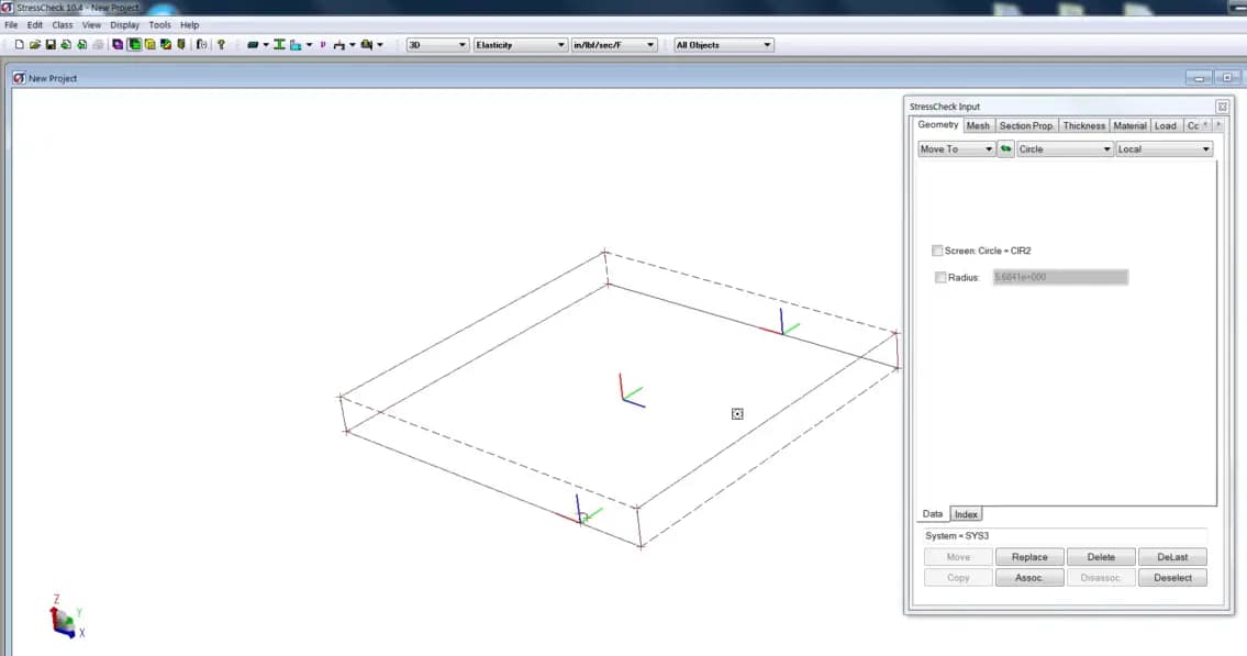 StressCheck Tutorial: Changing System Associativity for an Embedded Circle - ESRD