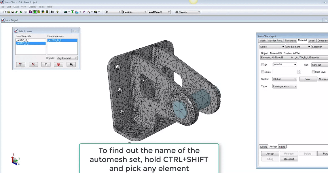 StressCheck Tutorial: Assigning Material Properties - ESRD