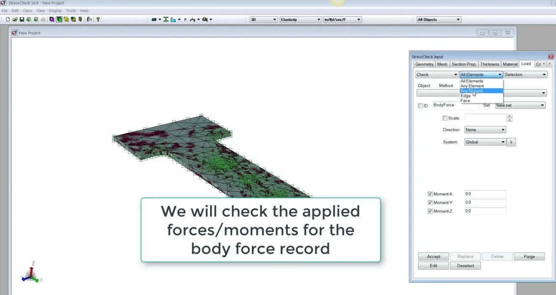 StressCheck Tutorial: Body Force Load - ESRD