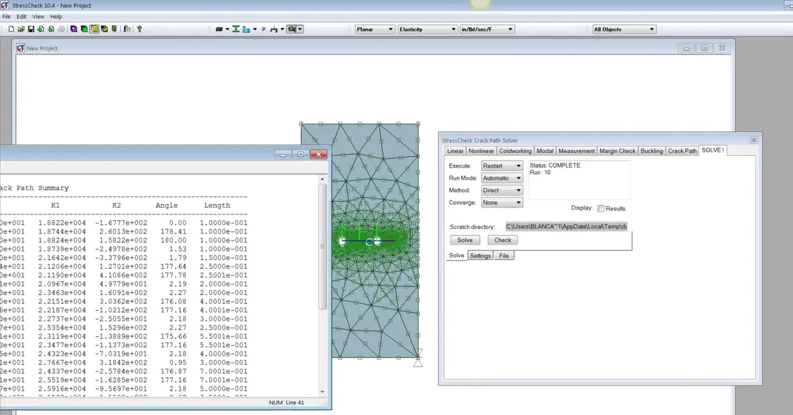 StressCheck Tutorial: Crack Path with Multi-Site Damage - ESRD