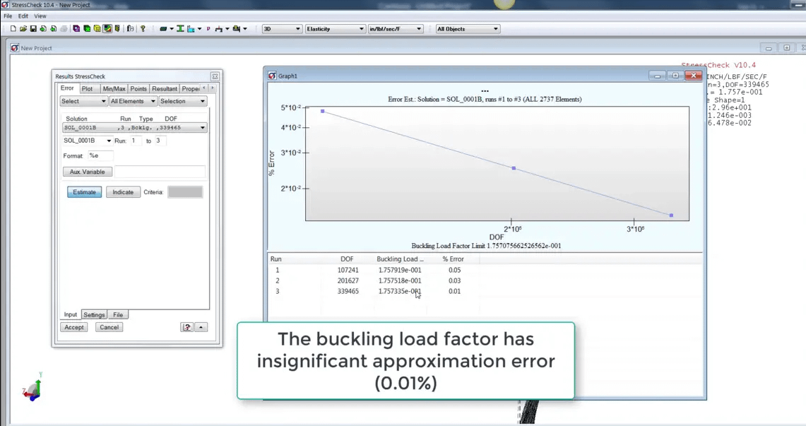StressCheck Tutorial: Displacement-Controlled Buckling Analysis - ESRD