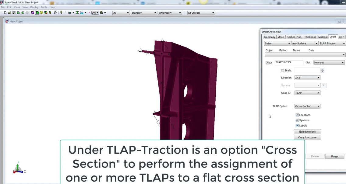 StressCheck Tutorial: TLAP-Traction Cross Section Method for Global ...
