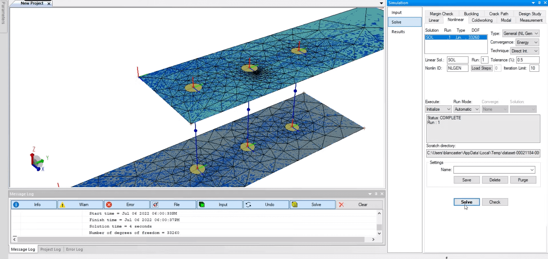 StressCheck Tutorial: Modeling a Cracked Plate in a 2D Fastened Connection - ESRD