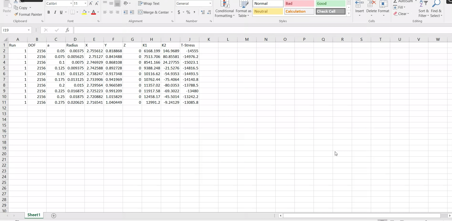 Stresscheck Tutorial Incrementing A Thru Crack In A Filled Hole Via Excel Vba Esrd