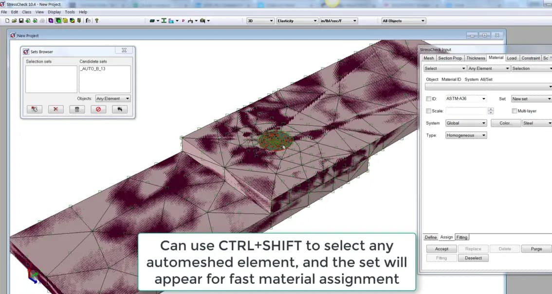 StressCheck Tutorial: Multi-Body Contact with Defined Parts - ESRD