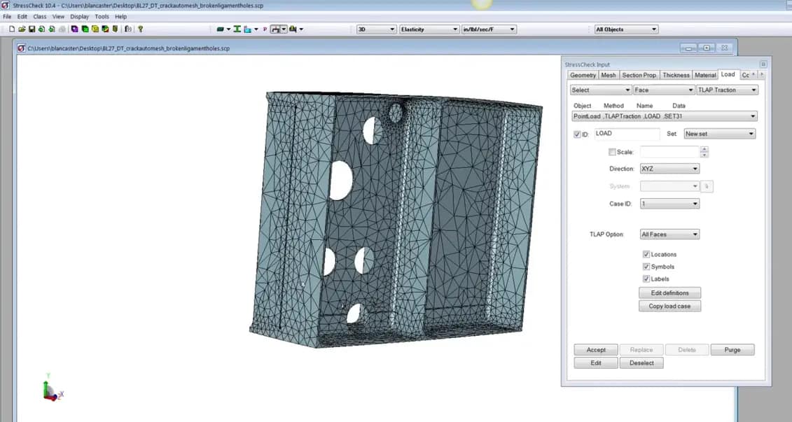 StressCheck Tutorial: Sample Global-Local Workflow for a 3D Cracked Rib - ESRD