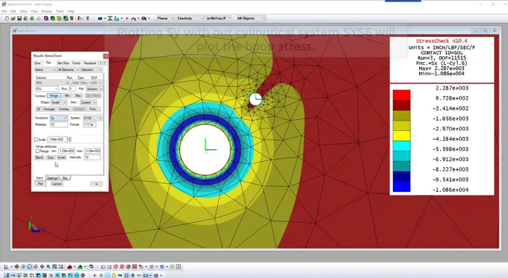 StressCheck Tutorial: 2D Interference Fit Bushing - ESRD
