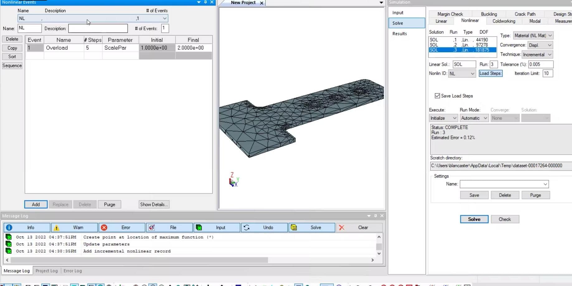 StressCheck Tutorial: Parametric TLAP Scaling for Nonlinear Events - ESRD