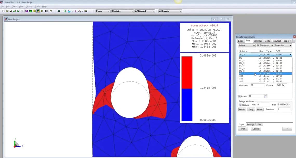 StressCheck Tutorial: Limit Load Analysis via Nonlinear Load Stepping - ESRD