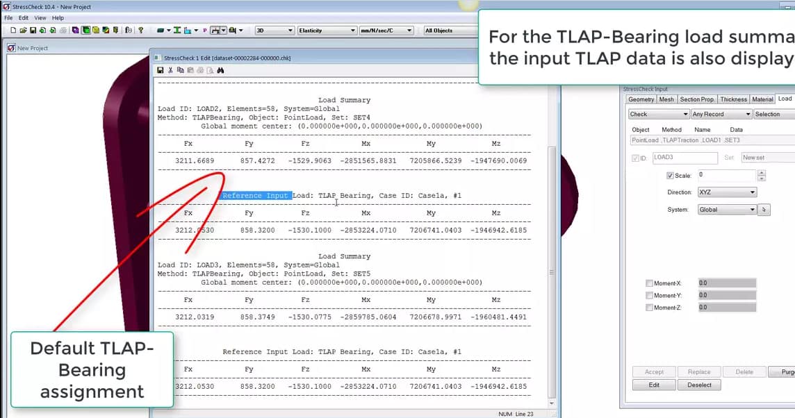 StressCheck Tutorial: Converting TLAP-Tractions in a Hole to a Single TLAP-Bearing - ESRD