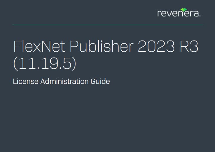FlexNet v11.19.5 License Administration Guide - ESRD