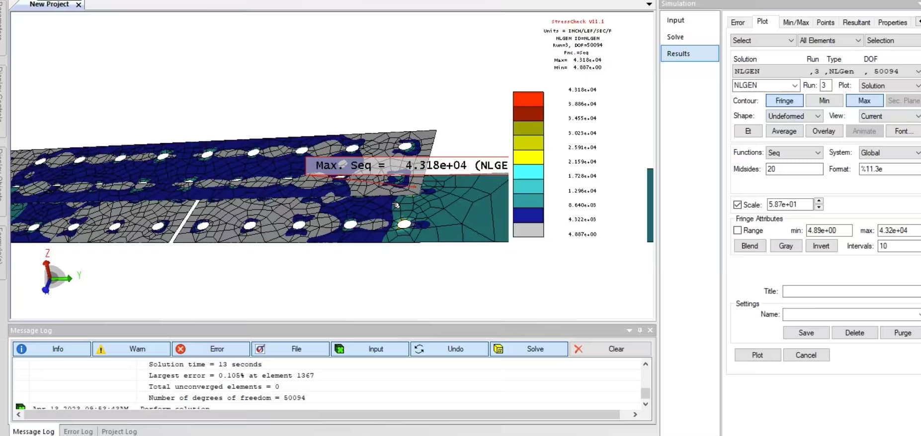 StressCheck Demo: 2D Splice Joint Case Study - ESRD
