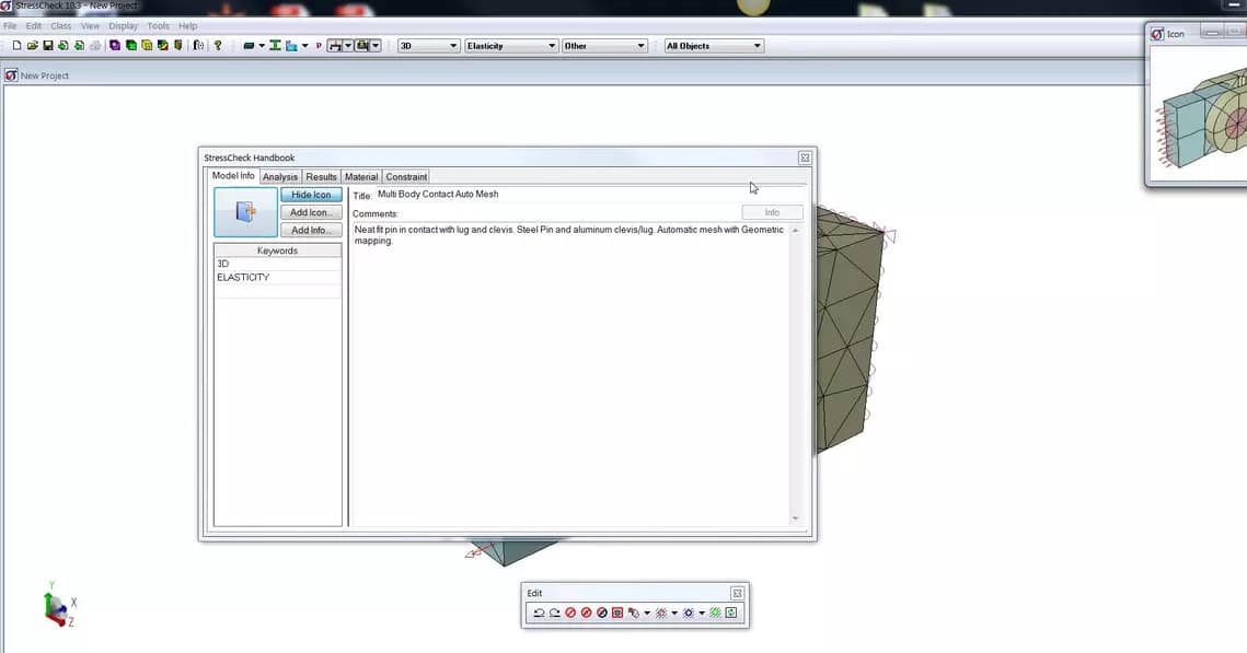 StressCheck Tutorial: Using Edit Toolbar for Object Selection and Visualization - ESRD