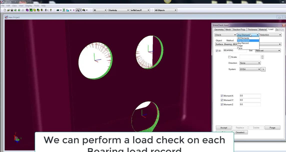 StressCheck Tutorial: Autocorrect for Bearing and TLAP-Bearing Loads - ESRD