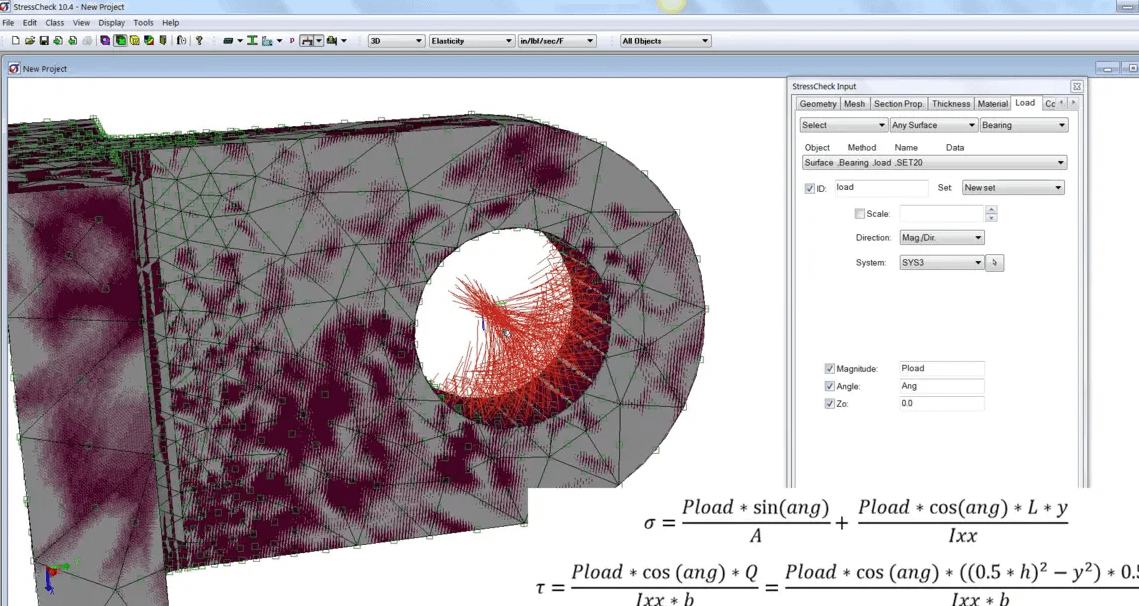 StressCheck Tutorial: Defining and Assigning a Parabolic Shear Stress ...