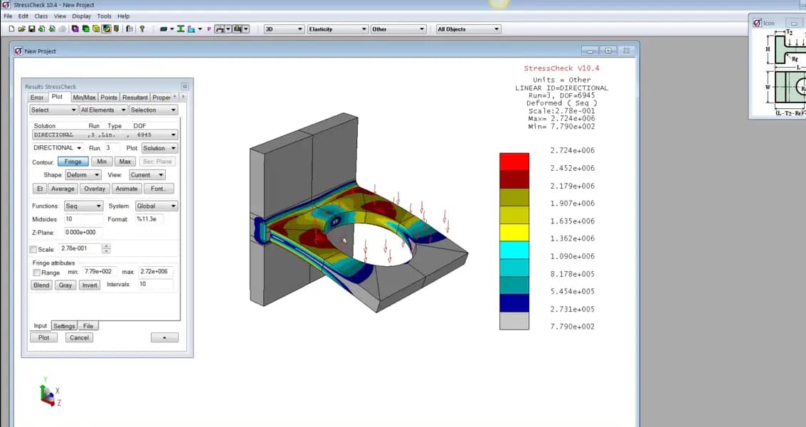 StressCheck Tutorial: Directional vs Follower Loads in Geometric Nonlinear Analysis - ESRD