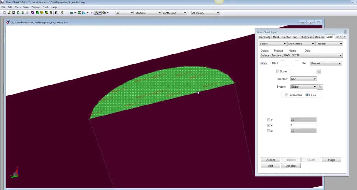 StressCheck Tutorial: Associative Hand Meshing for a Cylindrical Part - ESRD