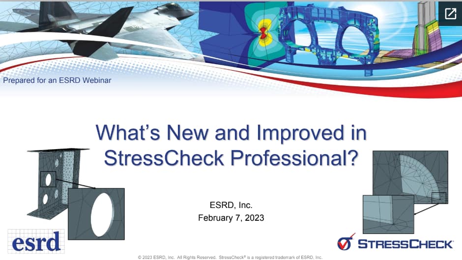 What's New and Improved in StressCheck Professional Webinar Slides (2023) - ESRD